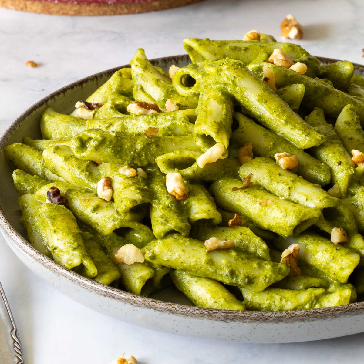 Really Good Pea and Spinach Pasta