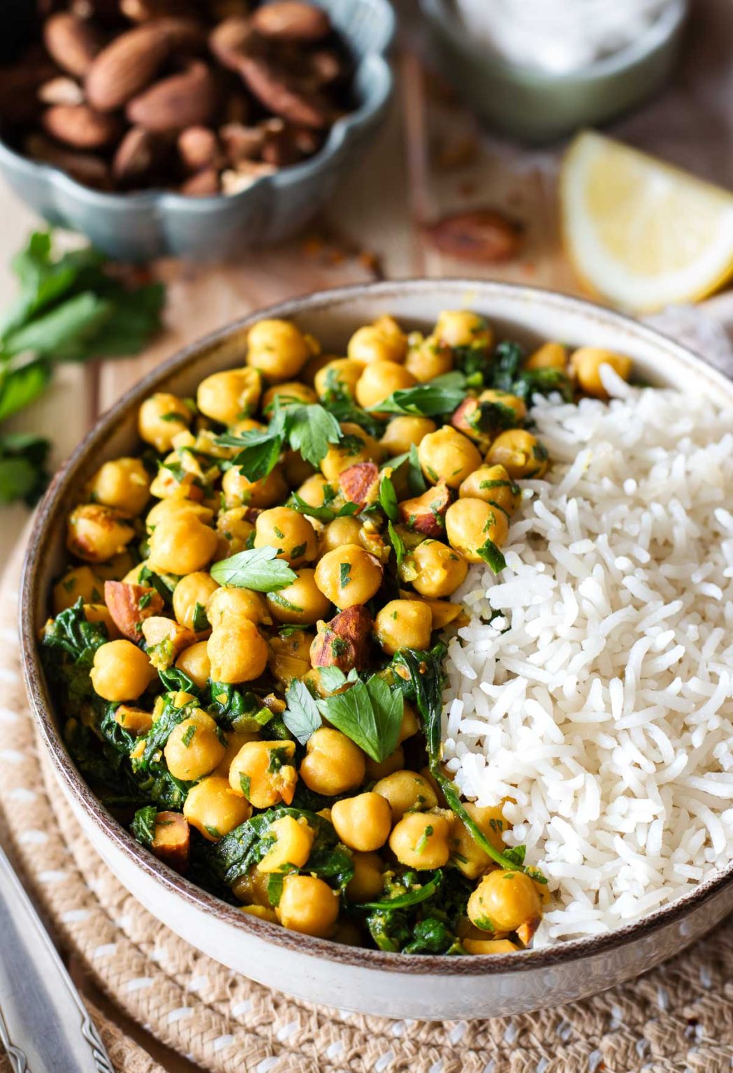 Really Good Coconut Chickpea Rice